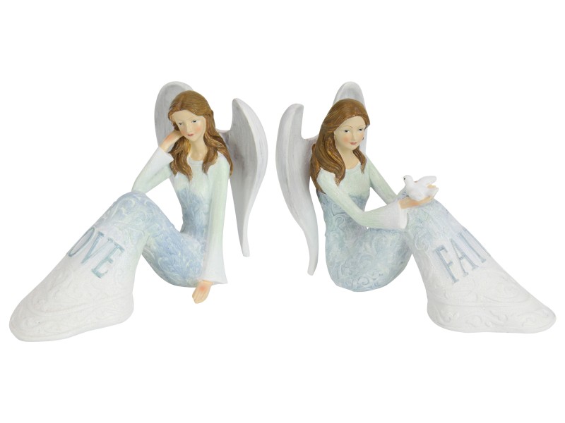 Best Wholesale Blue Angel with Believe Heart Giftware Australia || GodGift