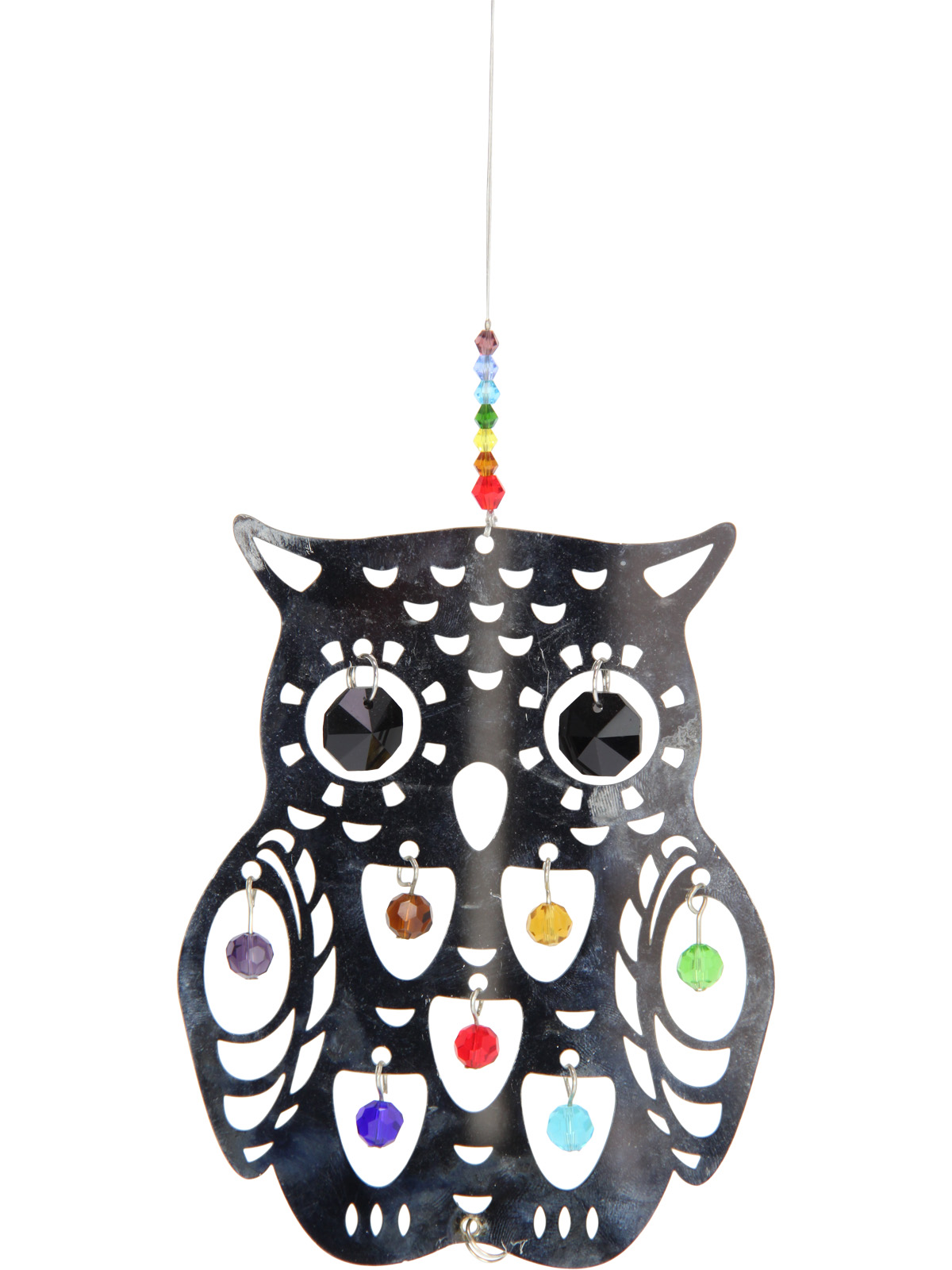 Best Wholesale Metal Owl & 7 Chakra Crystals Suncatcher Giftware ...